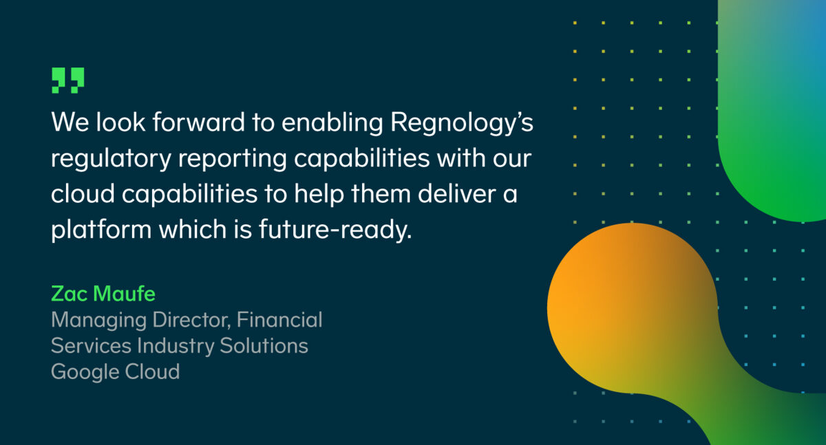 Regnology partners with Google Cloud | Regnology