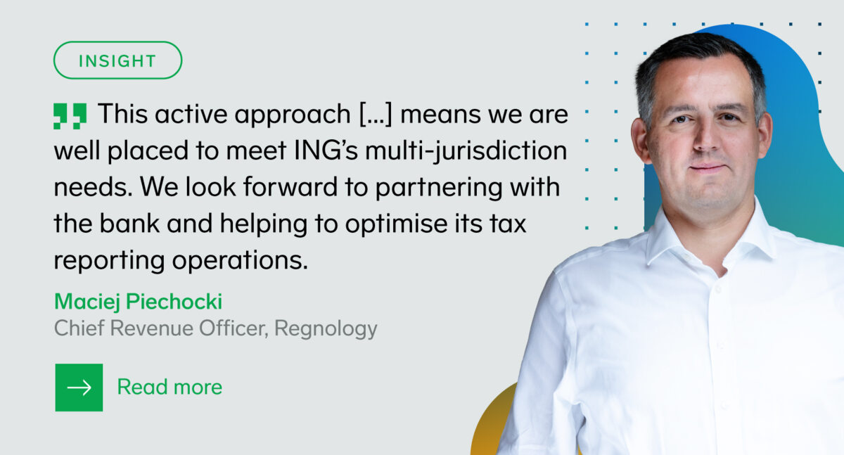 ING selects Regnology’s tax reporting solution | Regnology