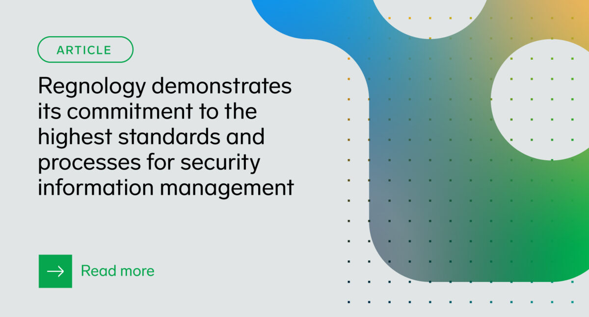 Regnology's certificates for customer data security | Regnology