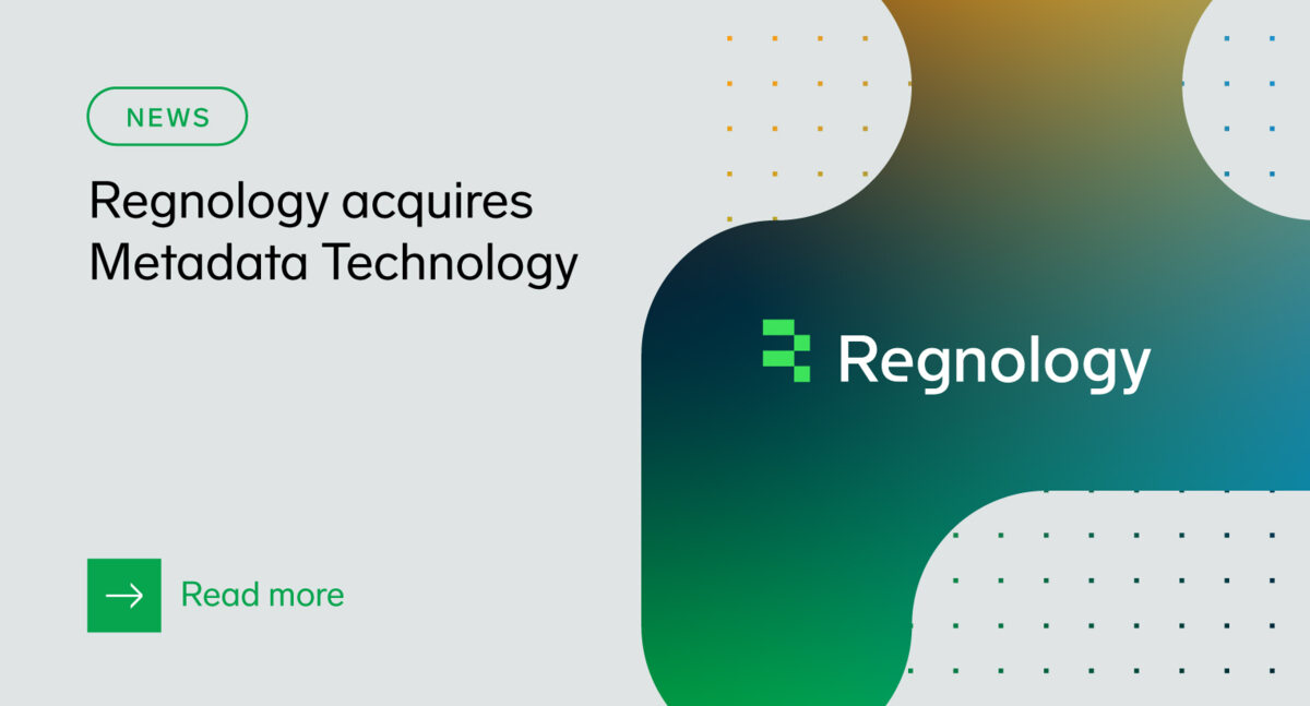 Regnology acquires Metadata Technology | Regnology
