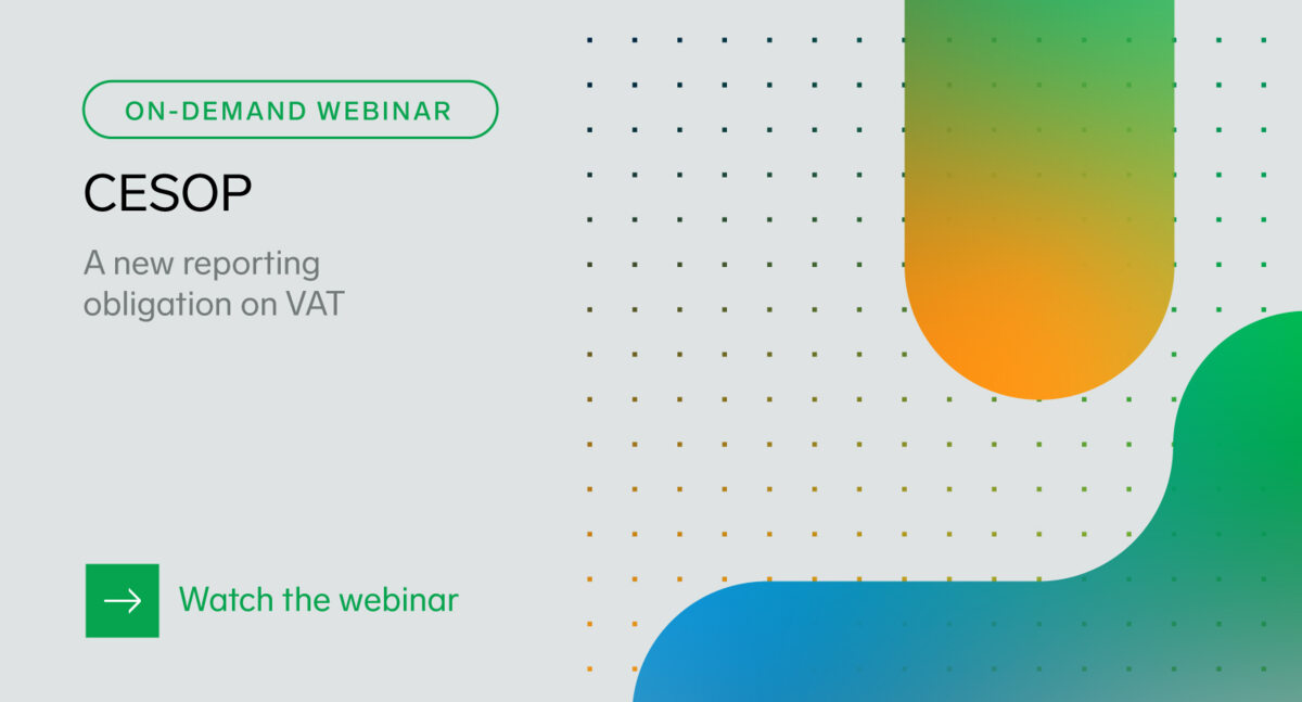 Webinar: CESOP – A new reporting obligation on VAT | Regnology