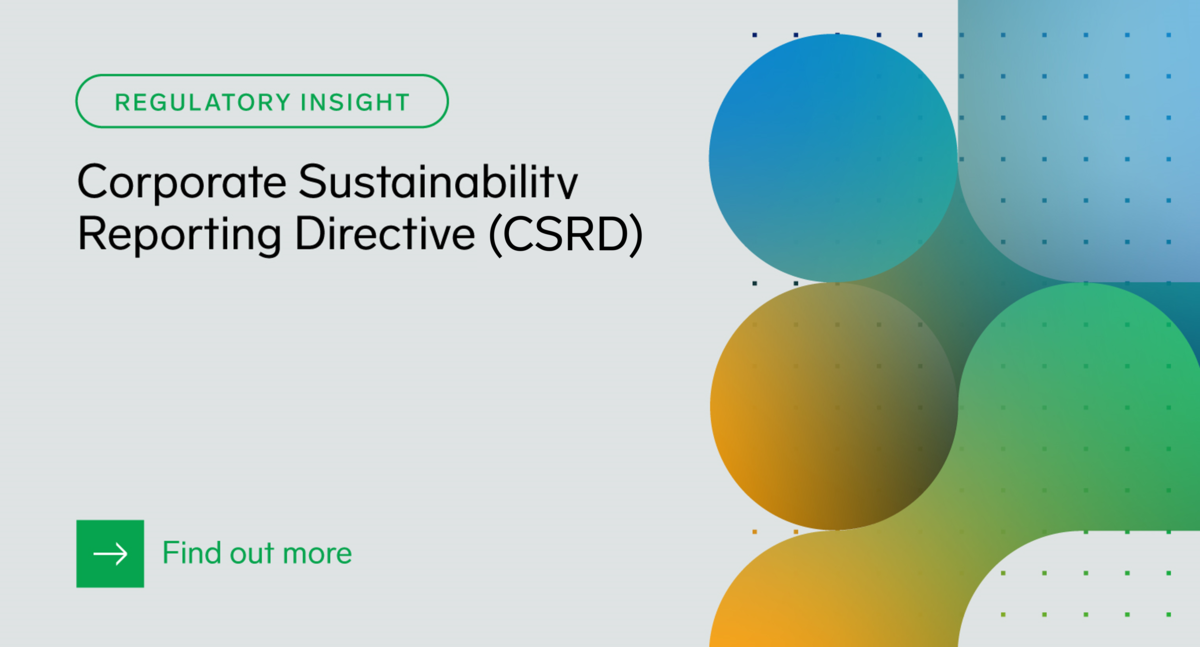 Corporate Sustainability Reporting Directive (CSRD) | Regnology