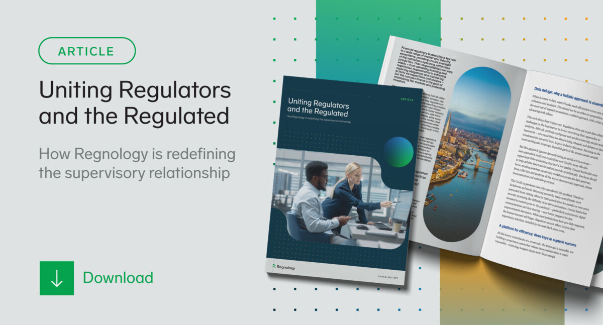 Uniting regulators and the regulated | Regnology