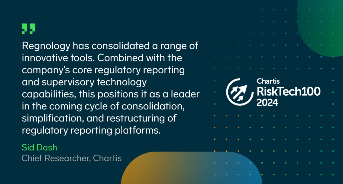 Regnology Wins at 2024 RiskTech100 Rankings & Awards | Regnology