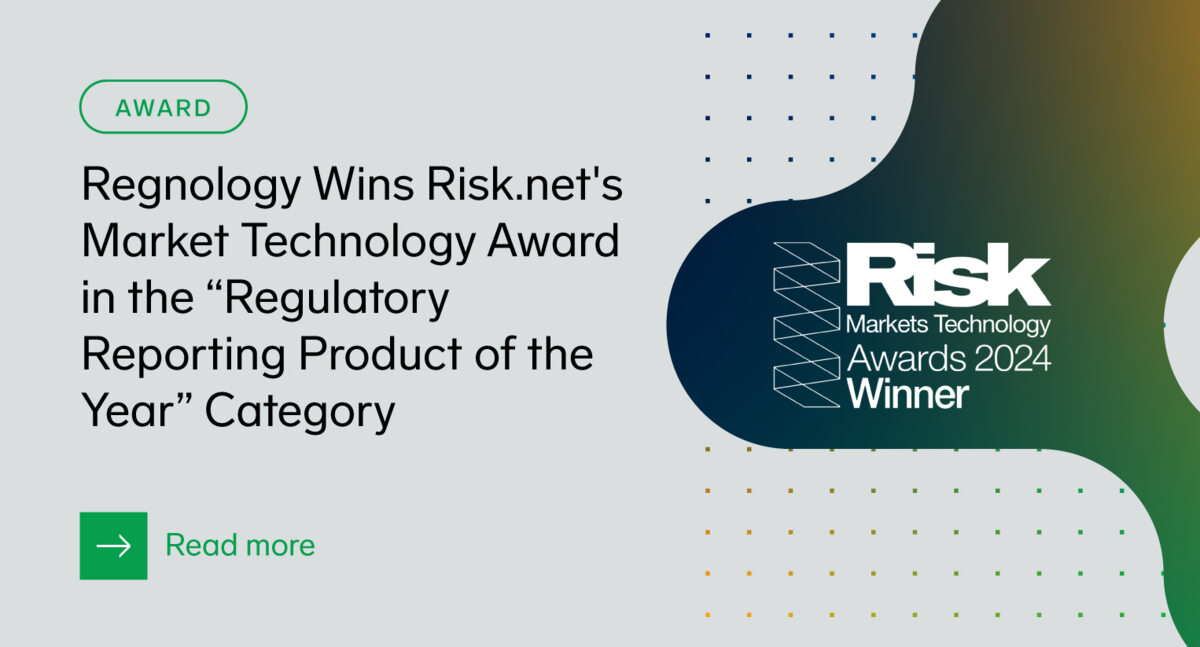 Regnology Wins “Regulatory Reporting Product of the Year” | Regnology