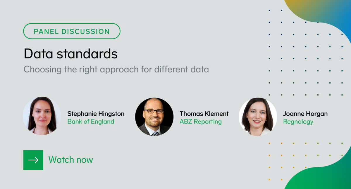 Data standards - The right approach for different data | Regnology