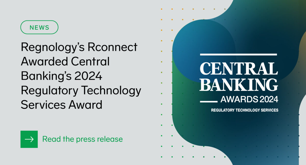 Rconnect Awarded 2024 Regulatory Technology Services Award | Regnology