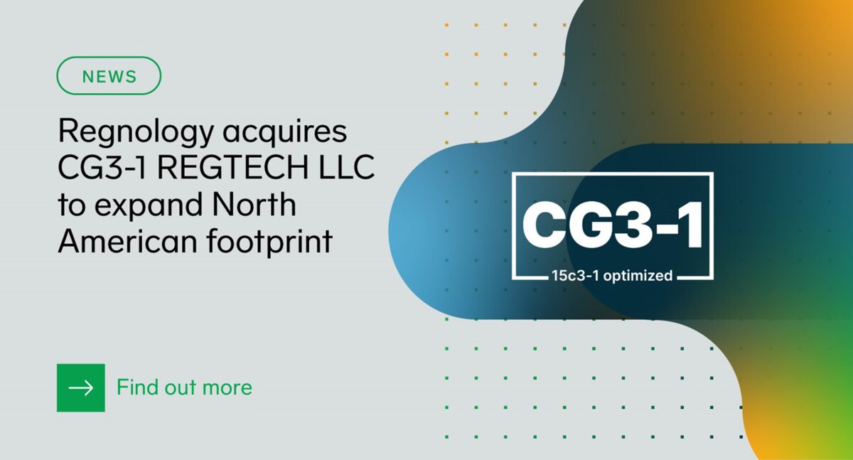 Regnology acquires CG3-1 to expand North American footprint | Regnology