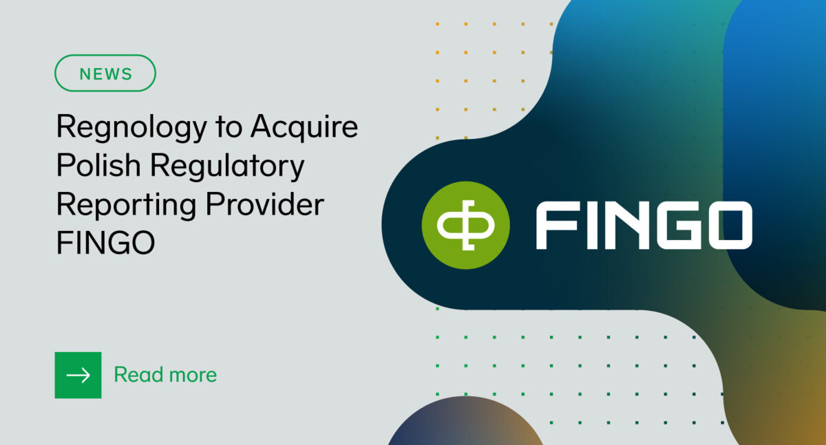 Regnology to acquire polish reg reporting provider FINGO | Regnology