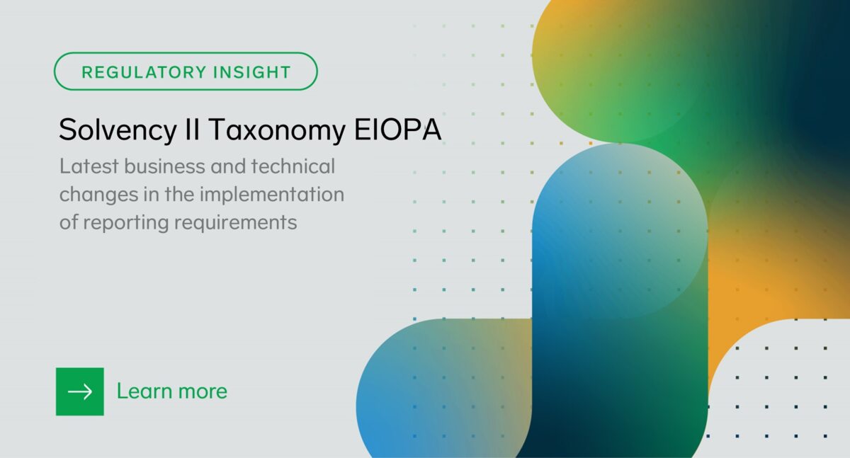 Solvency II Taxonomy EIOPA | Regnology