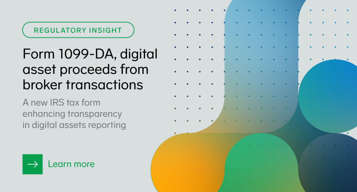 Form 1099-DA Digital Asset Proceeds From Broker Transactions | Regnology