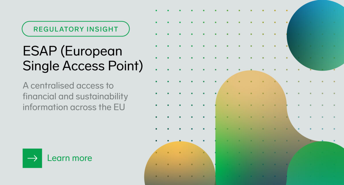 European Single Access Point (ESAP) | Regnology