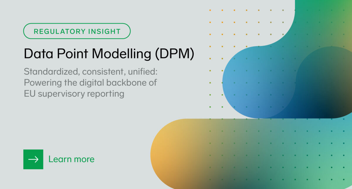 Data Point Modelling (DPM) | Regnology